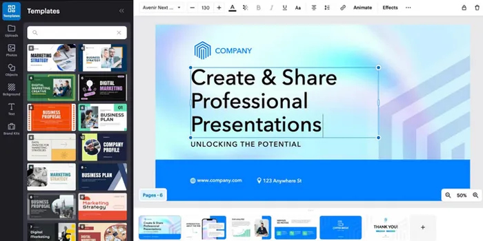 Best Presentation Software - Design beautiful Slides Online