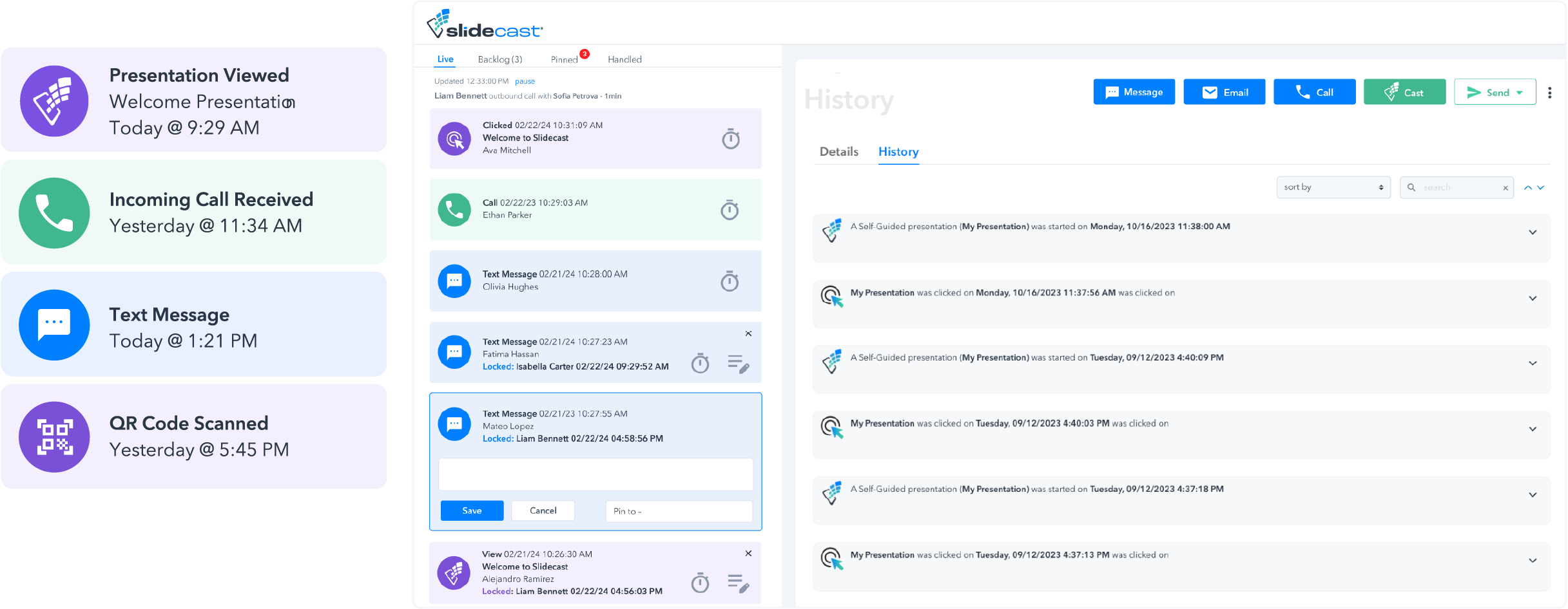 Features Engage - Slidecast